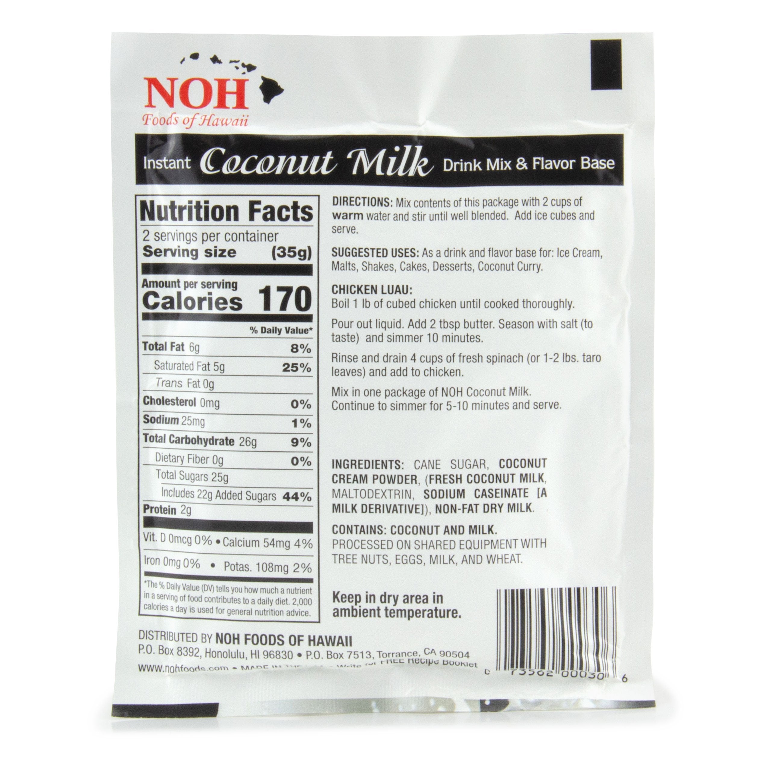 Value Of Coconut Milk
